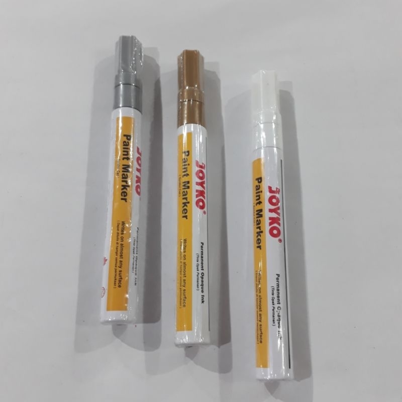 Jual spidol paint marker silver gold white (putih), spidol cat ...