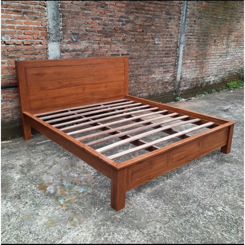 Jual tempat tidur minimalis jati-rangka ranjang tempat tidur minimalis ...