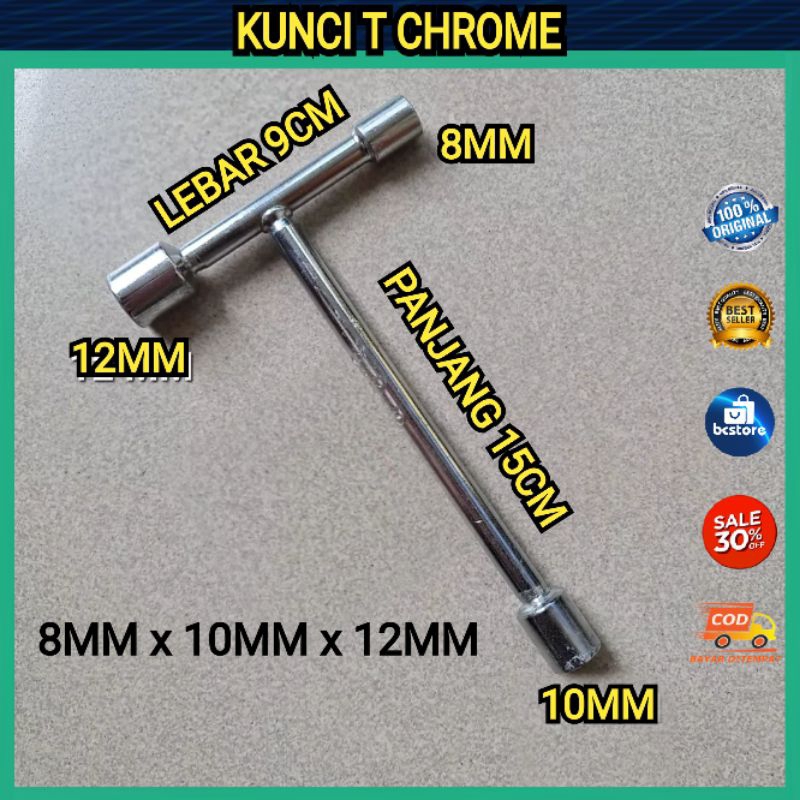 Jual Kunci Sok T Shock Ukuran 8mm 10mm 12mm | Shopee Indonesia
