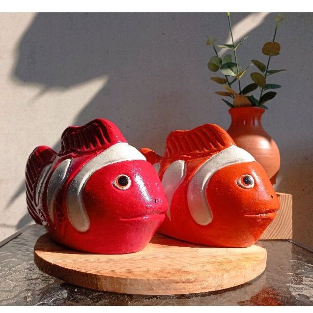 Jual Celengan Ikan Nemo Target Lucu Murah Unik Gerabah Tanah Liat ...