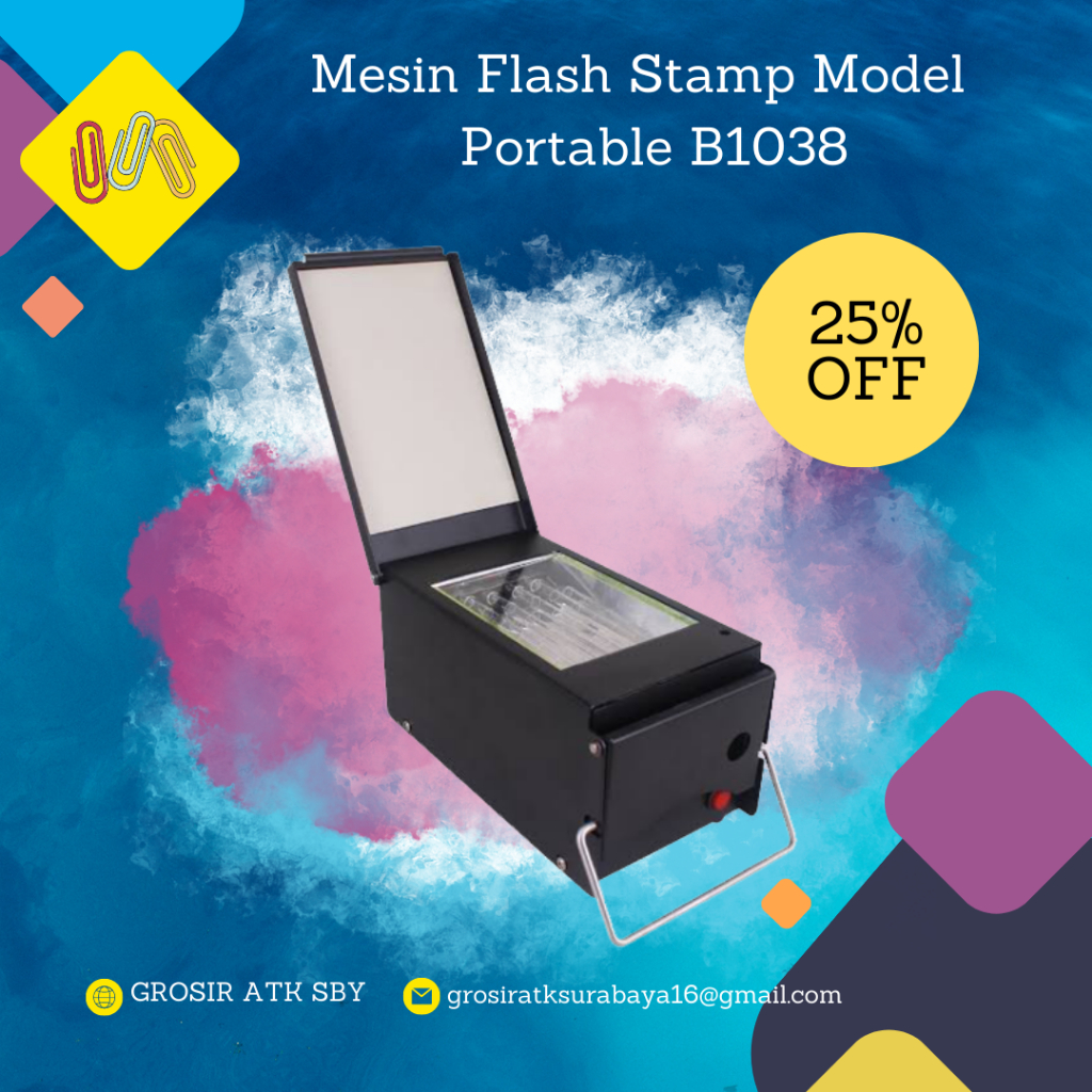 Jual Mesin Stempel Flash / Flash Stamp Machine Portable B1038 (4 Lampu ...
