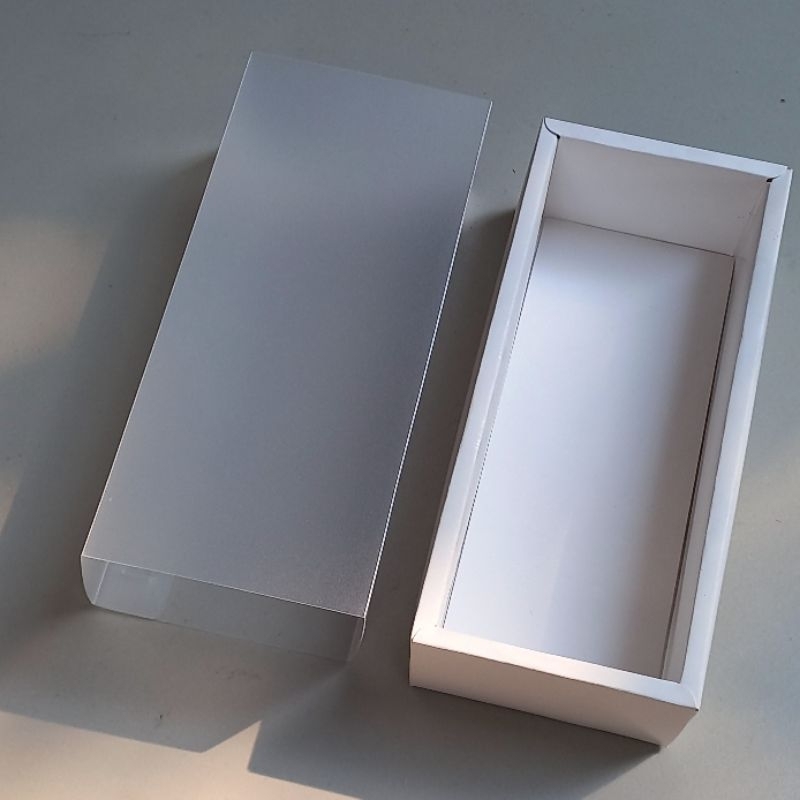 Jual BOX uk 20x8x5.5 cm SLIDING BOX PUTIH IVORY(MINIMAL ORDER 20PCS ...