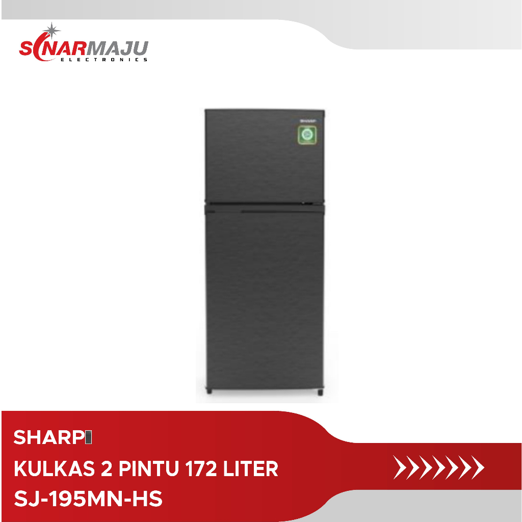 Jual Kulkas 2 Pintu Sharp 172 Liter SJ-195MN-HS SJ195MNHS SJ 195MN HS ...