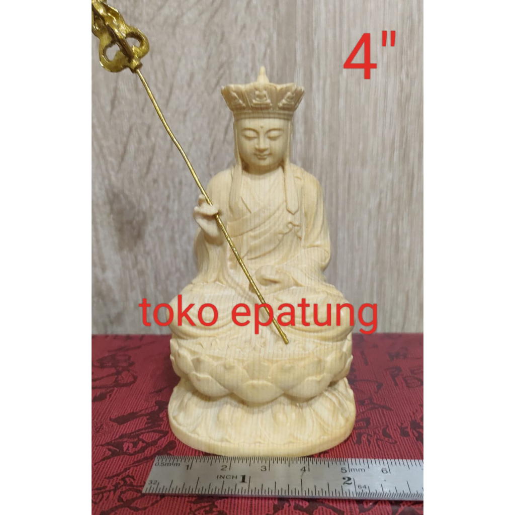 Jual patung dewa ti cang wang / te ciong ong - kayu - 4 inch - Polos (s ...