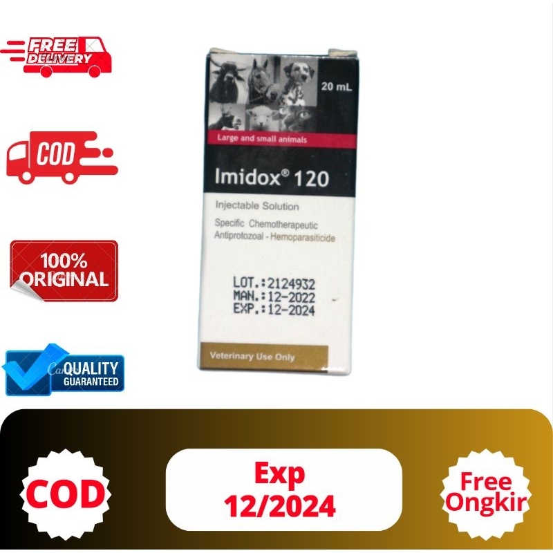 Jual IMIDOX 120 - Obat anti Protozoa Anti Parasit darah Untuk Hewan ...