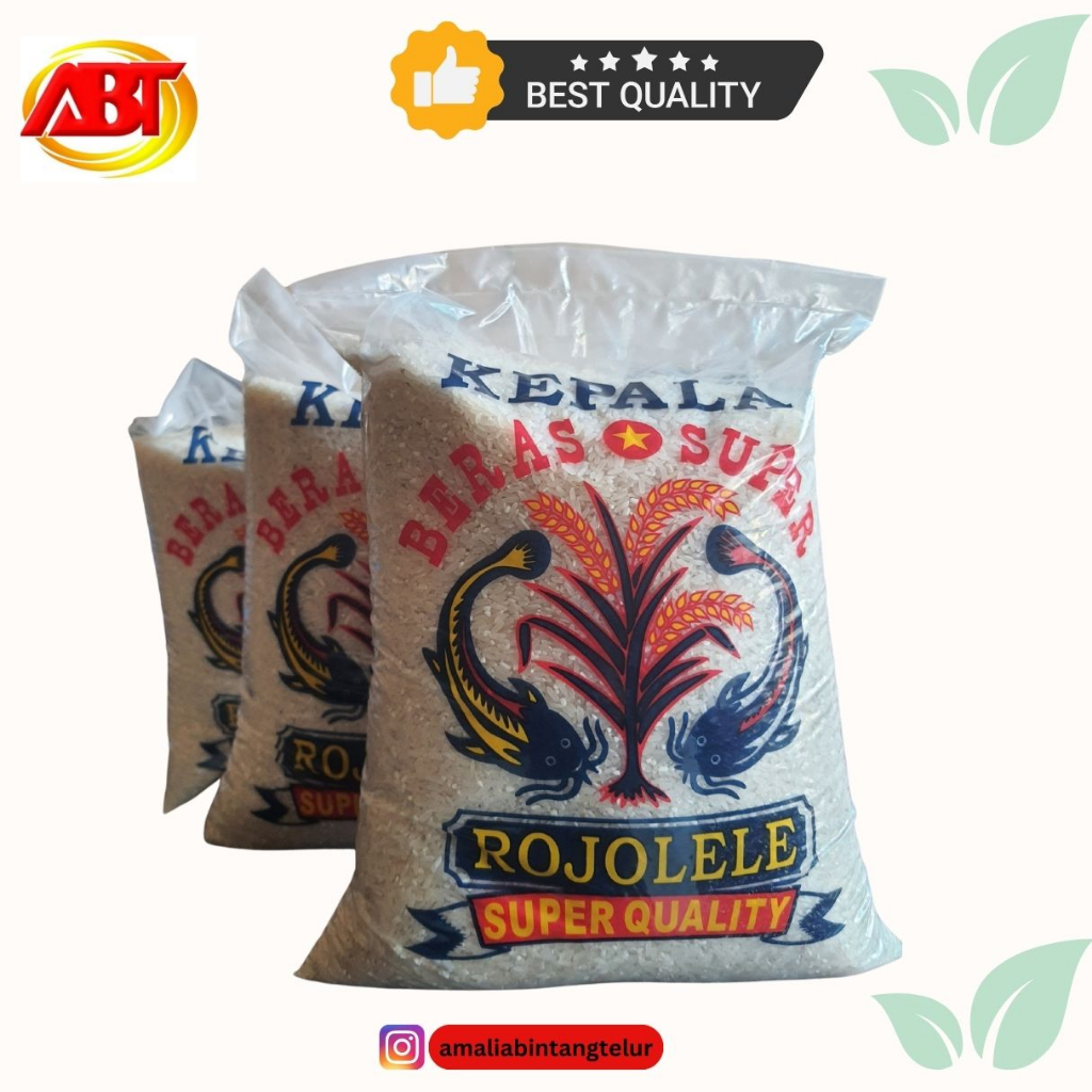 Jual ABT - Beras Super Rojolele 5kg Enak,Bersih dan Putih (FRESH-AMAN ...