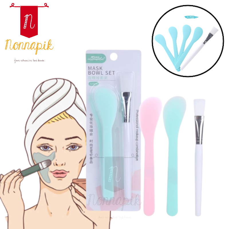Jual Set Spatula + Kuas Masker ( Facial Mask Stick ) | Shopee Indonesia