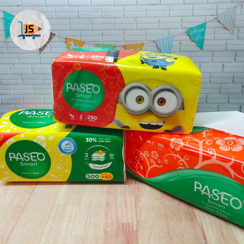 Jual Tissue Paseo Smart 250 lembar / sheets 2ply | Shopee Indonesia