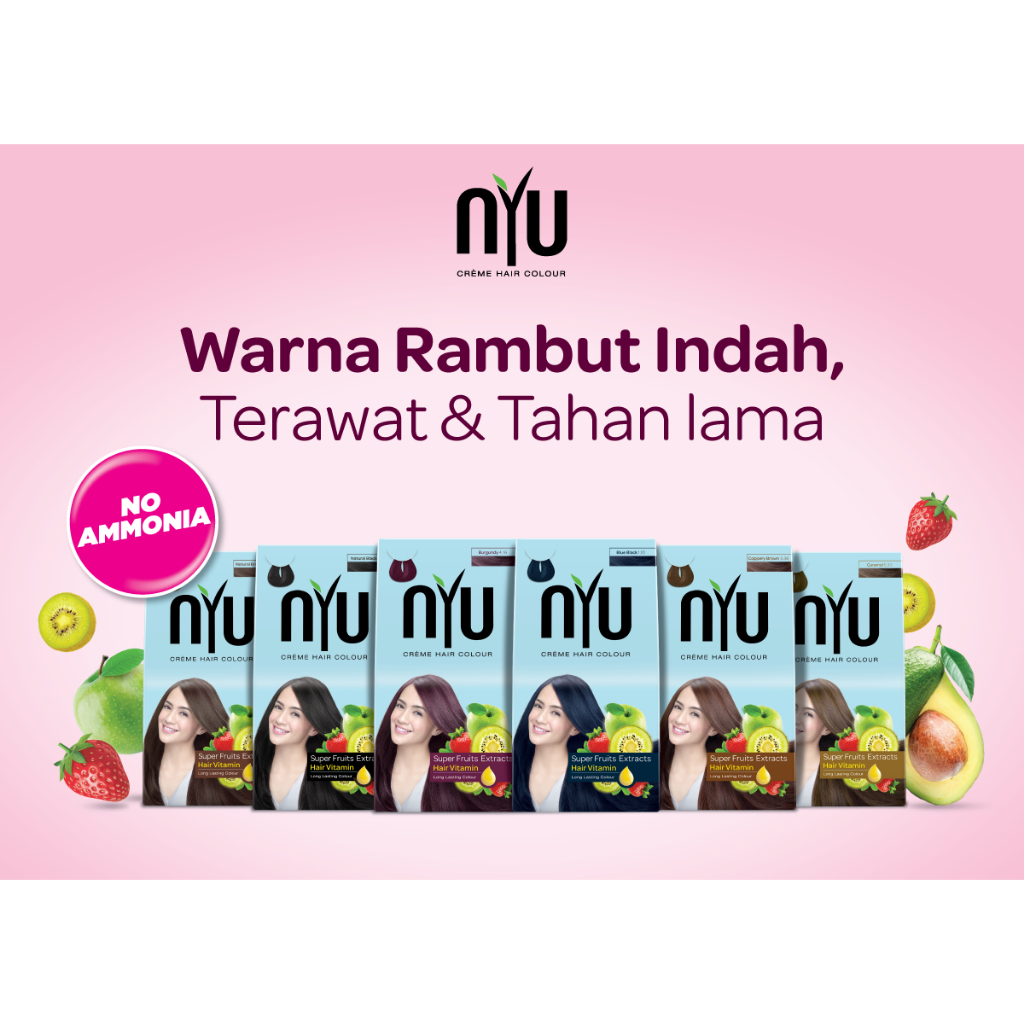 Jual NYU Creme Hair Colour Semir Rambut | Shopee Indonesia