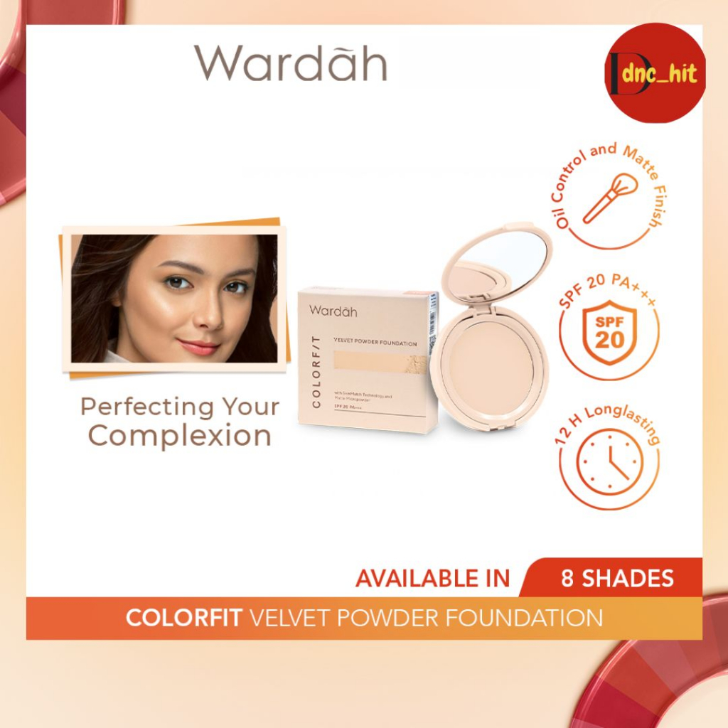 Jual Wardah Colorfit Velvet Powder Foundation SPF 20 PA+++ 11g | Shopee Indonesia