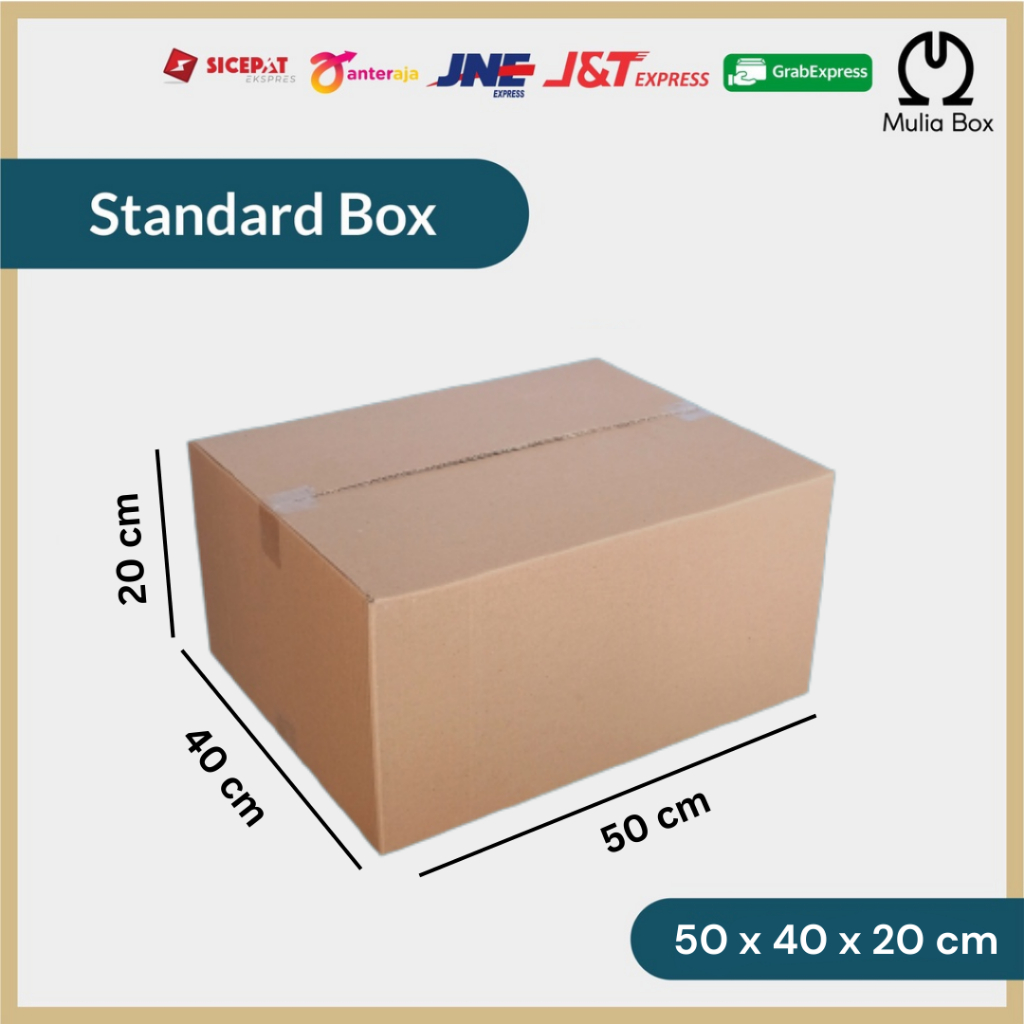 Jual Kardus Packing Standar Box 50 x 40 x 20 cm Corrugated Karton Dus ...
