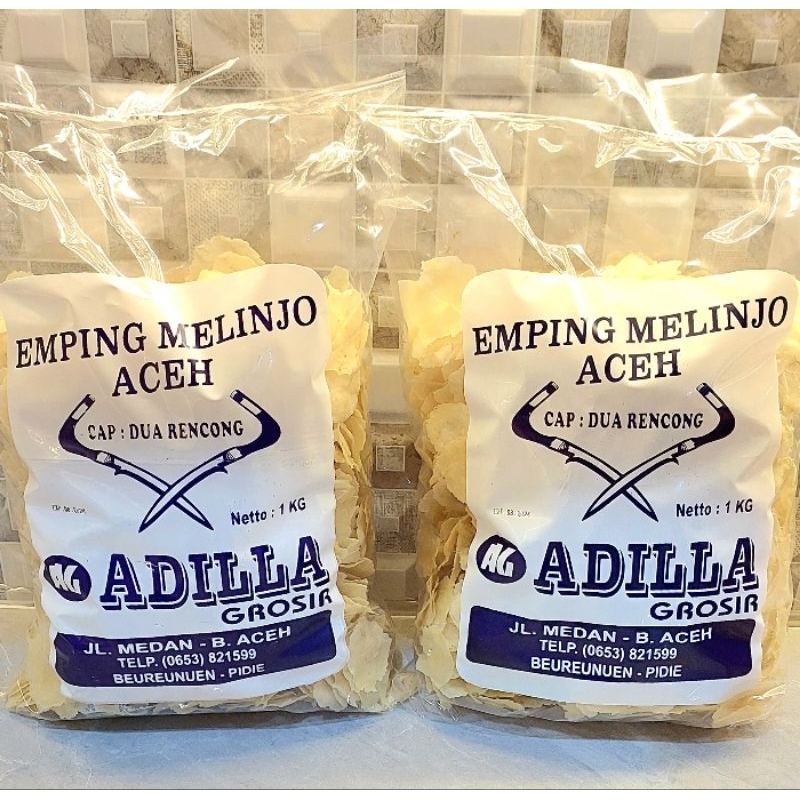 Jual Emping Melinjo Aceh Super Grade A Kemasan 1 KG (Adilla) | Shopee ...