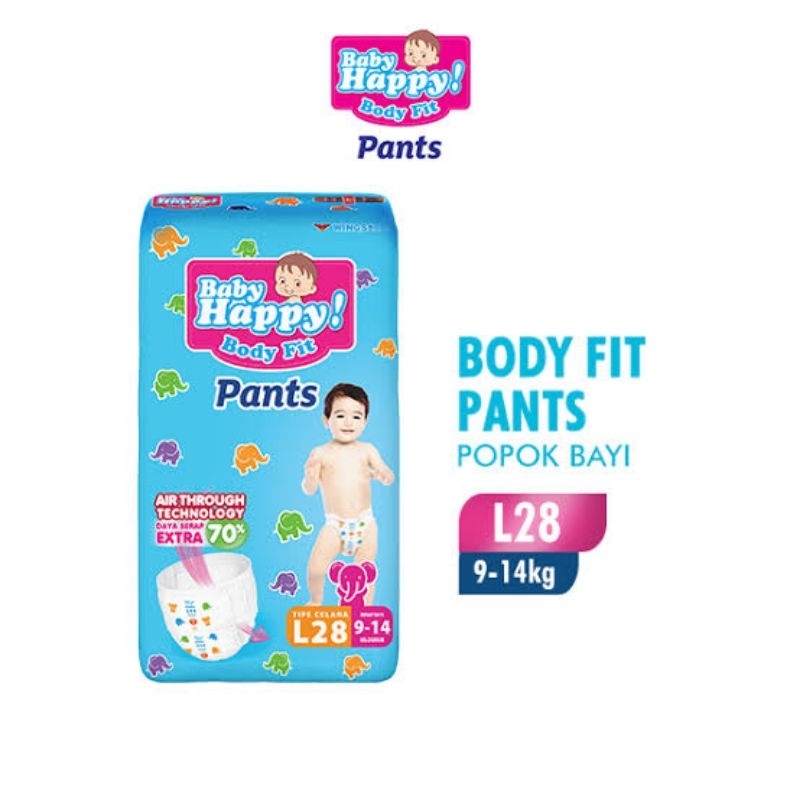 Jual Baby Happy Diapers Pants L28 | Pampers Baby Happy Popok Baby Happy ...