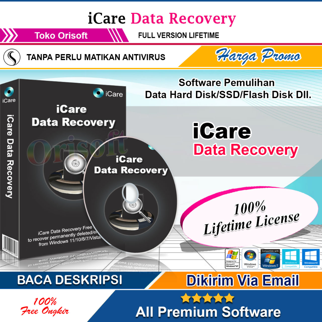 Jual iCare Data Recovery Pro V8.3.0 + Lisensi Key Terbaru | Shopee Indonesia