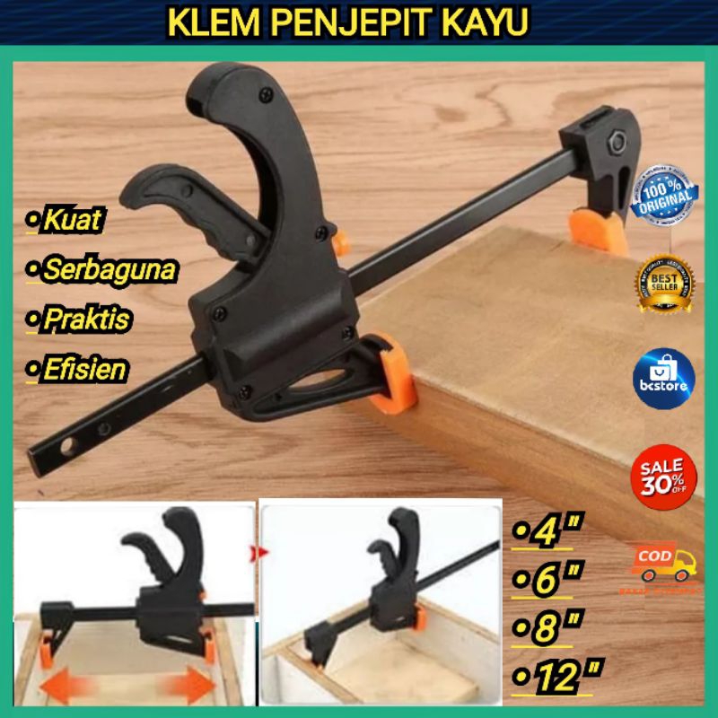Jual (COD) Clamp Penjepit Kayu Speed Squeeze Ratcheting 4 Inch 6 Inch 8 ...