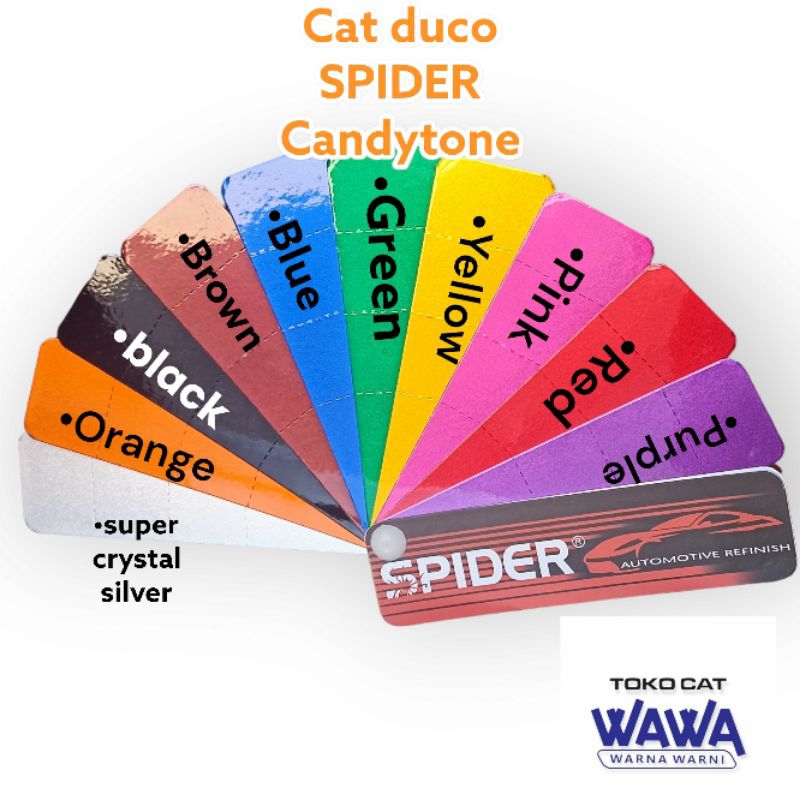 Jual Cat Candytone spider candy tone Laba Laba ready semua warna 200gr ...
