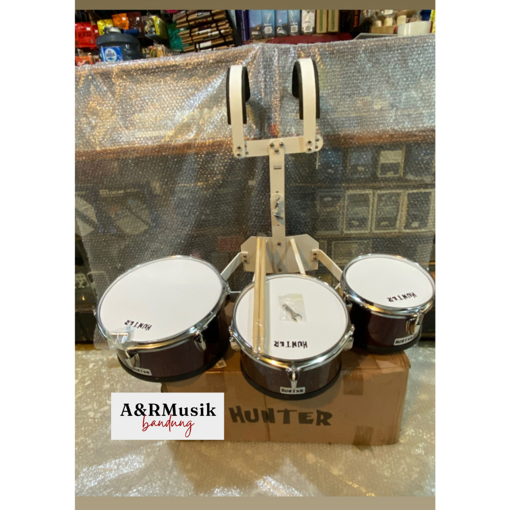 Jual Triotom Hunter 8",10",12" / Trio Tom Drumband MarchingBand Hunter ...