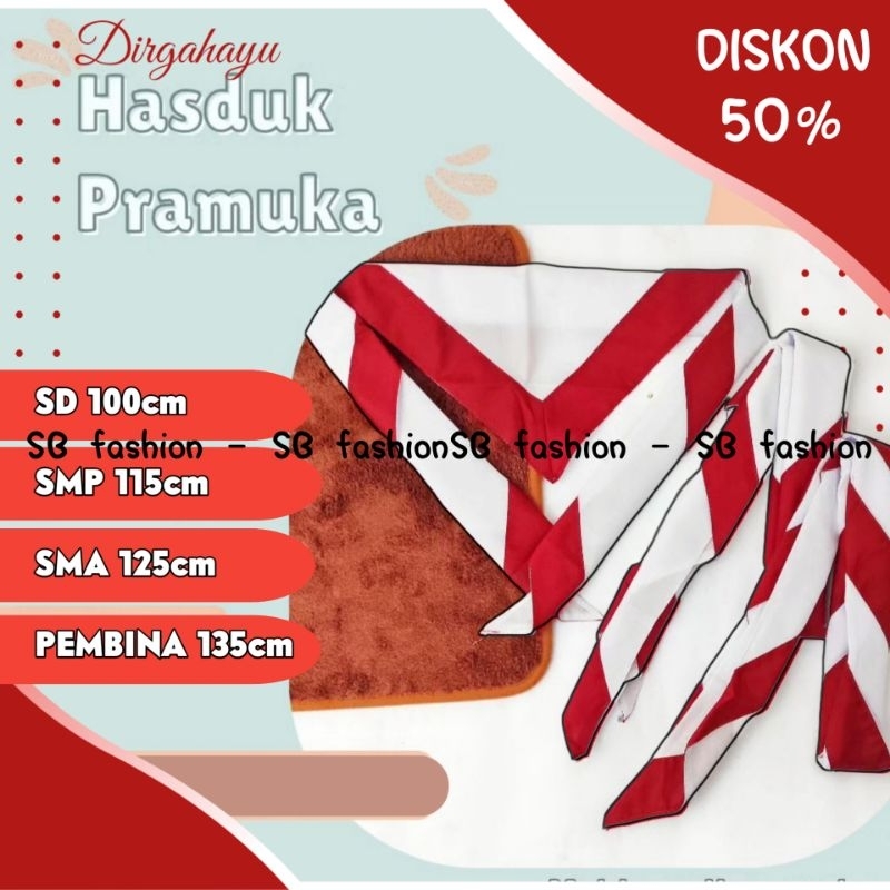 Jual dasi hasduk pramuka sd smp sma jumbo / hasduk pramuka siaga ...