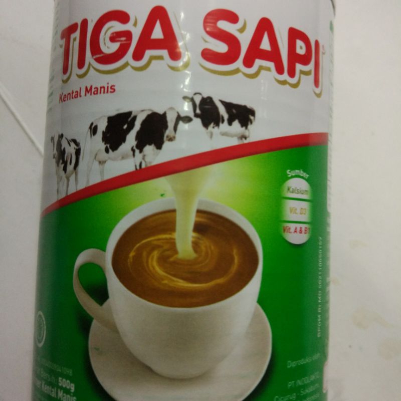 Jual Susu kaleng kental manis tiga sapi 495 g | Shopee Indonesia