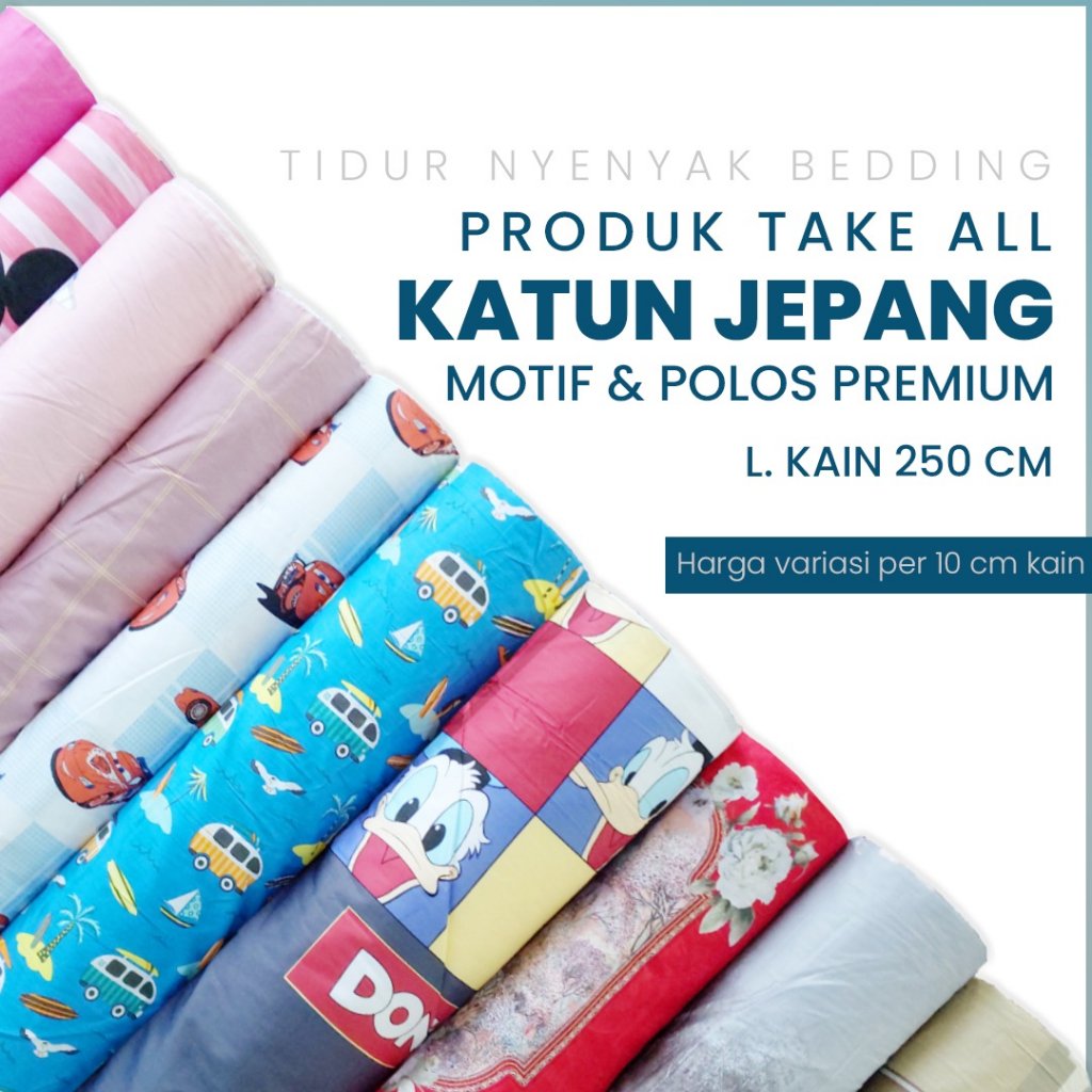 Jual KAIN POTONGAN TERAKHIR KATUN JEPANG PREMIUM TAKE ALL WAJIB AMBIL ...