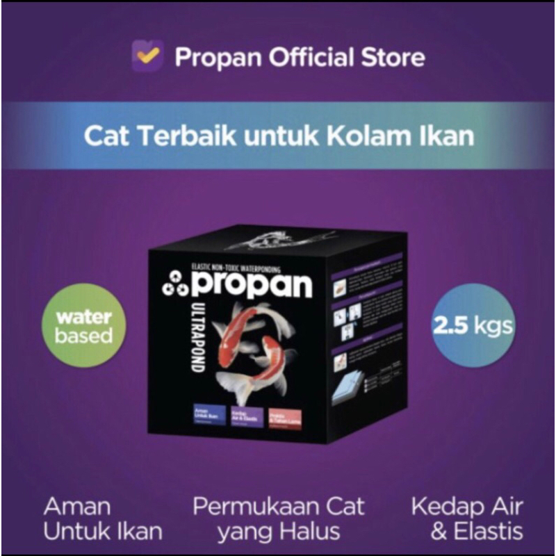 Jual CAT KOLAM ULTRAPOND 2.5 KG FLEXYCOAT WATERPONDING NON TOXIC ...