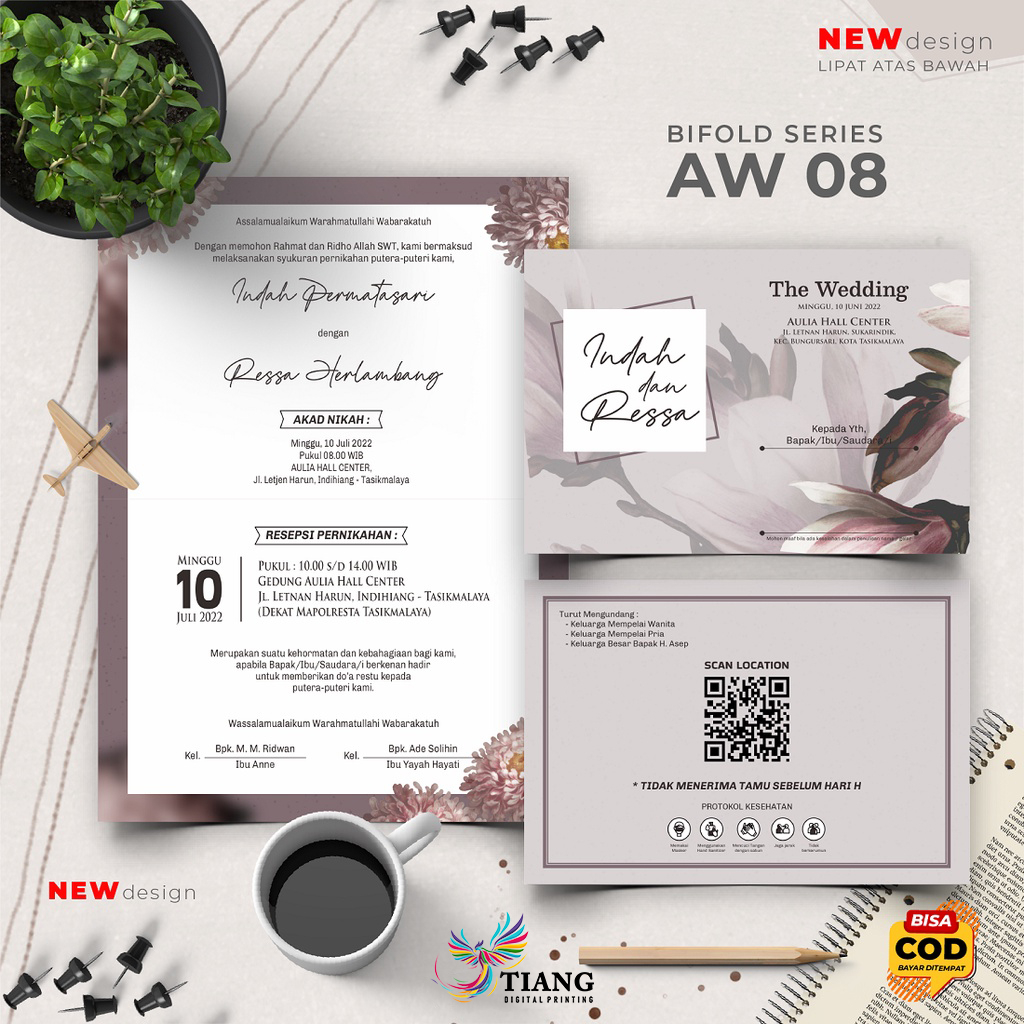 Jual AW 08 || UNDANGAN COSTUM KEKINIAN || UNDANGAN PERNIKAHAN MURAH ...