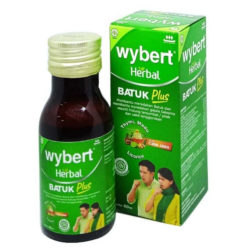 Jual WYBERT sirup obat batuk herbal plus pilek dan sakit tenggorokan ...