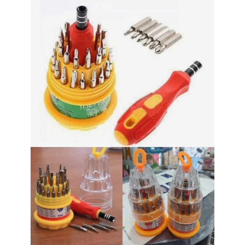 Jual OBENG SET 31in1 I Obeng mini service elektronik hp , Obeng set ...