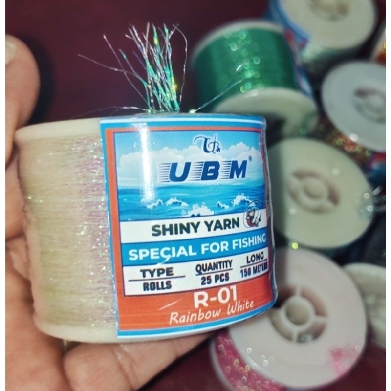 Jual 1 Rol 110 Meter x 25 Helai Bulu Mutiara | Umpan Pancing | Benang ...