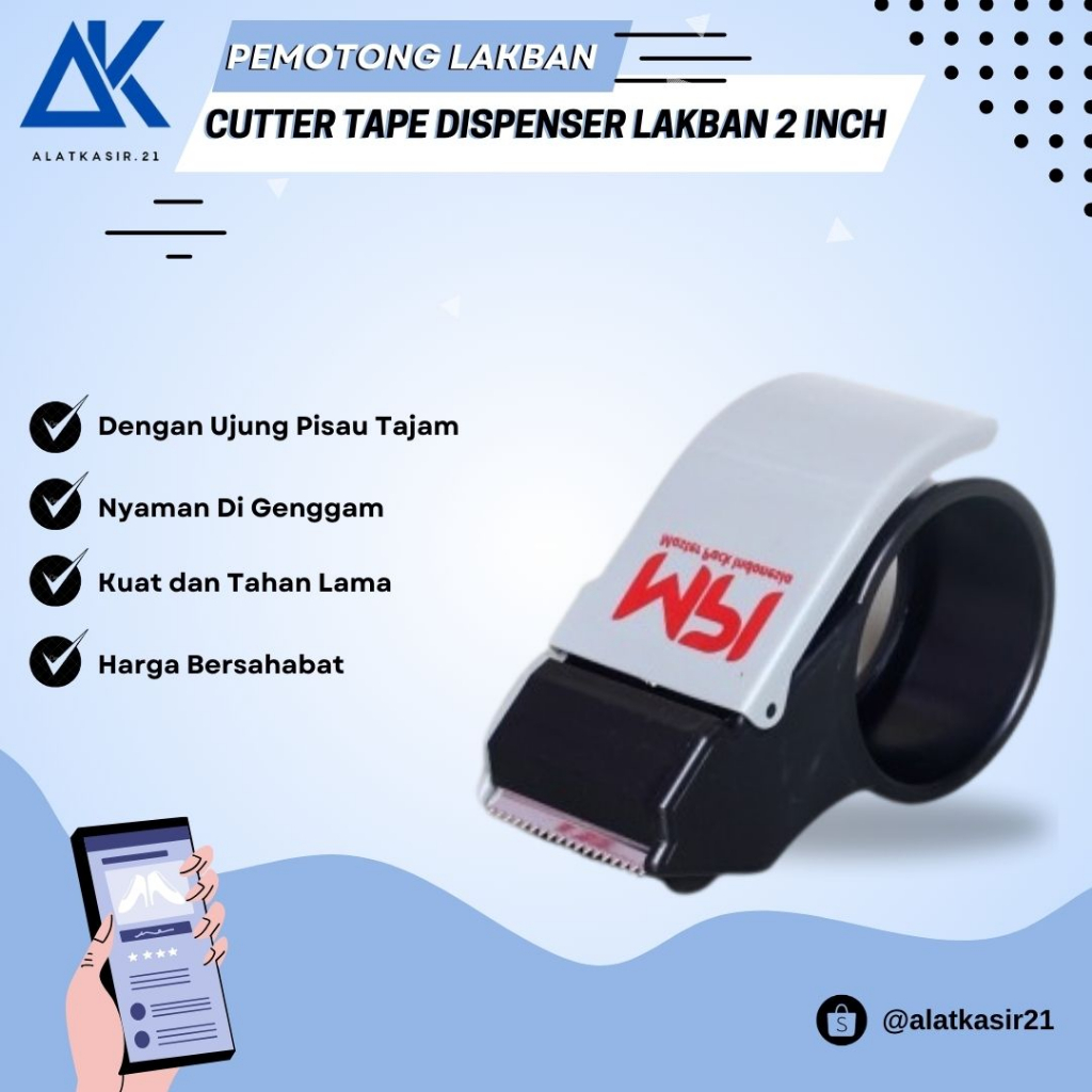 Jual MPI TAPE CUTTER LAKBAN 2 INCH - TAPE CUTTER ANTI PECAH/TAJAM ...