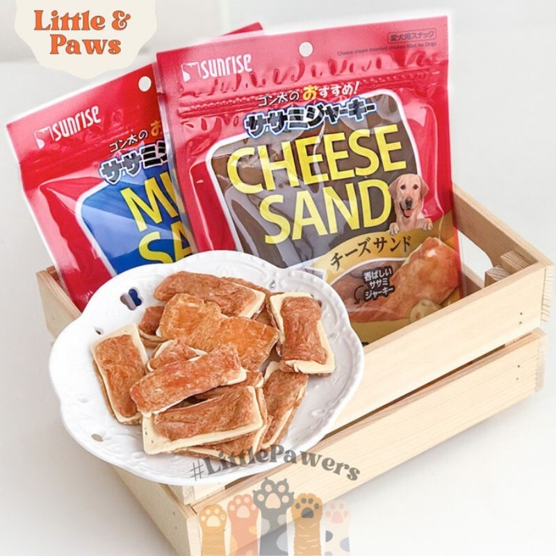 Jual Sunrise Sandwich Dog Snack Cheese Milk Sand Snacks Import Japan ...