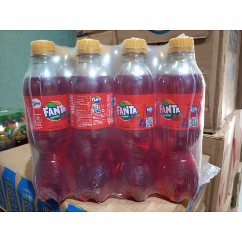 Jual Fanta 390ml 1 pack isi 12 botol / minuman soda / soft drink / fanta merah | Shopee Indonesia