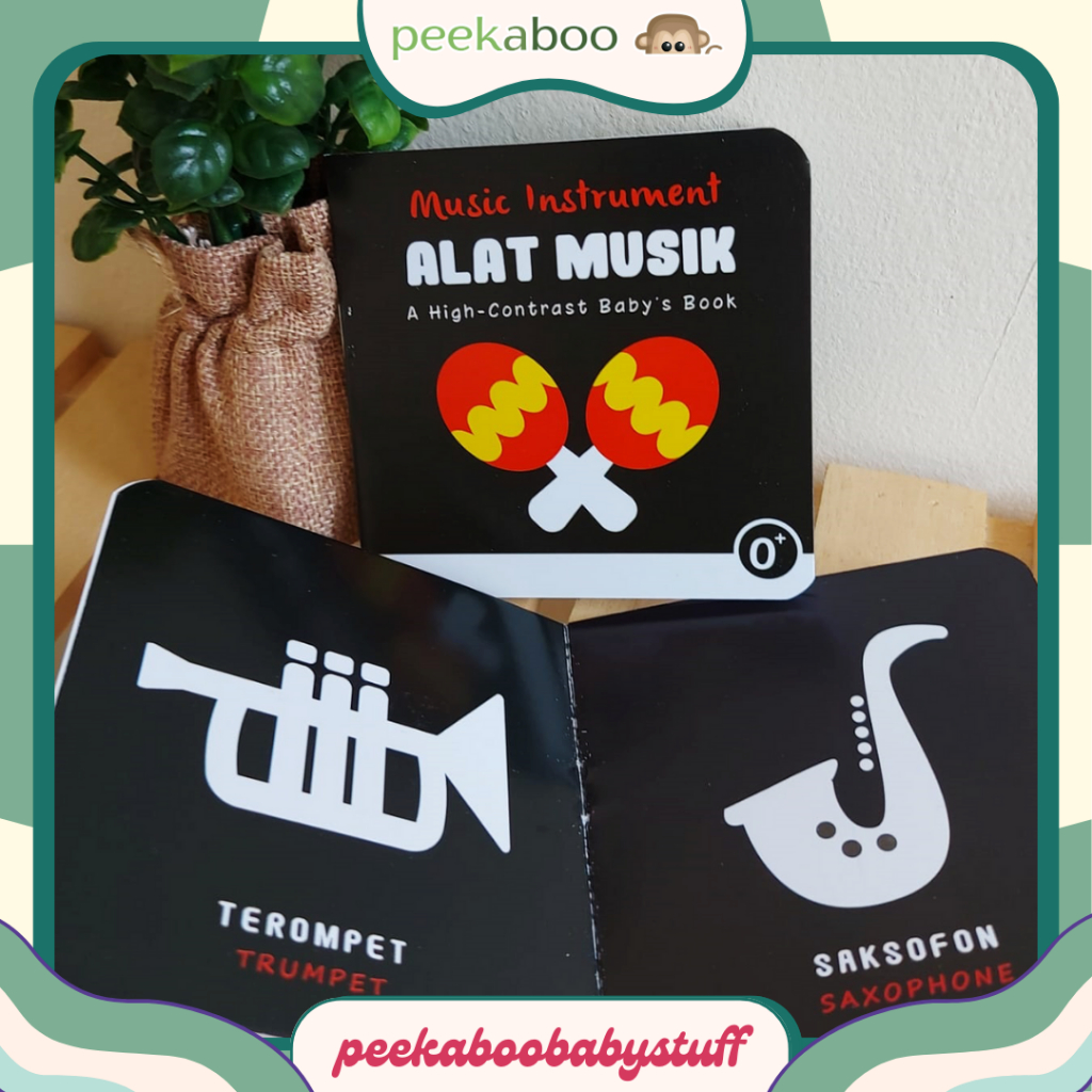 Jual MINI BOOK HIGH CONTRAST BOOK / BUKU BELAJAR KONTRAS STIMULASI ANAK ...