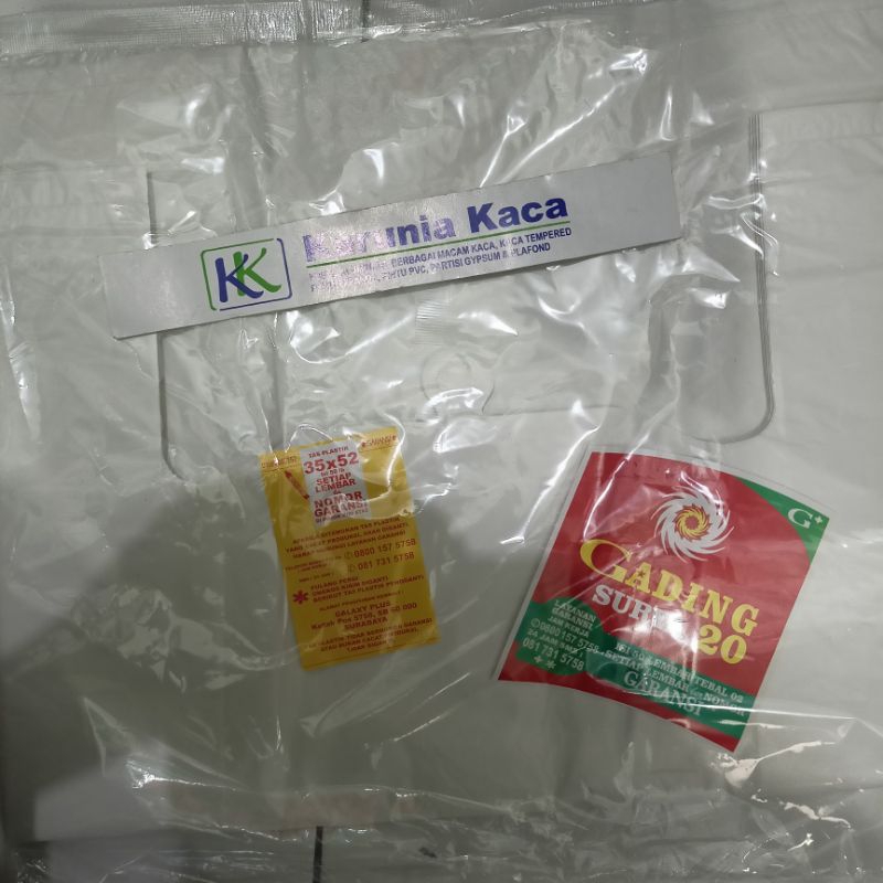 Jual KANTONG PLASTIK GADING 02 35 X 52 CM - KRESEK PUTIH | Shopee Indonesia