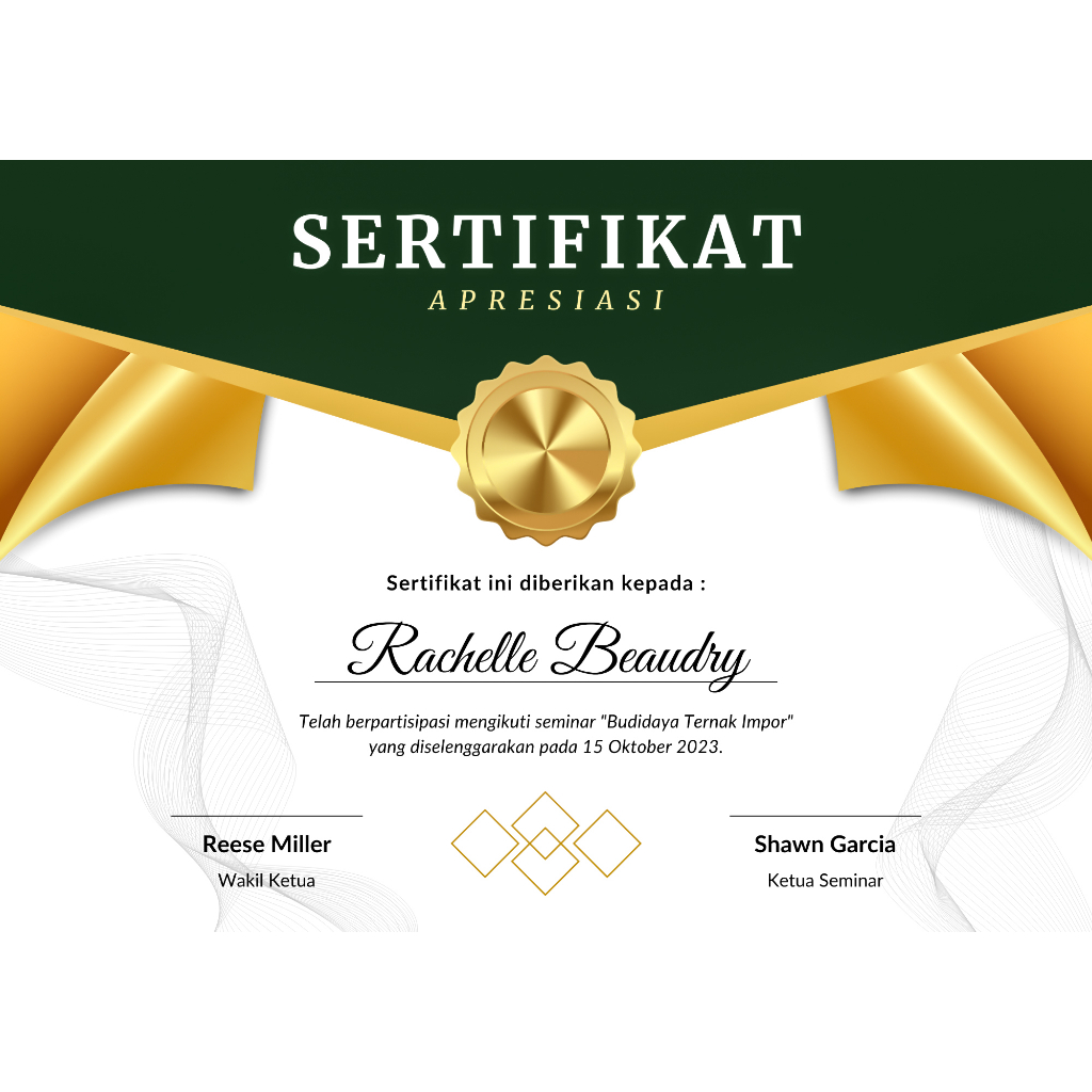 Jual Cetak Sertifikat A4 Tebal Murah Mewah & Bahan PremiumCetak Piagam ...