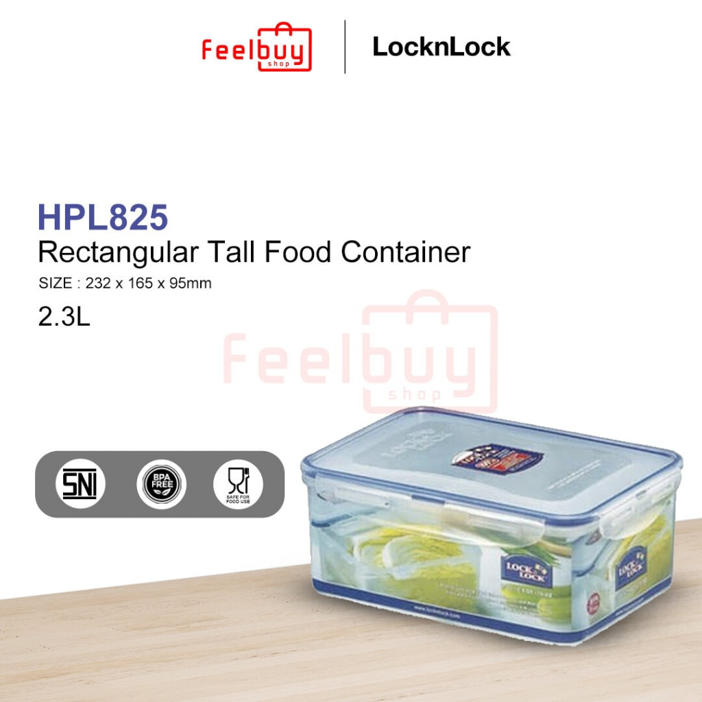 Jual LocknLock HPL825 Rectangular Tall Food Container [2.3 L] | Shopee ...