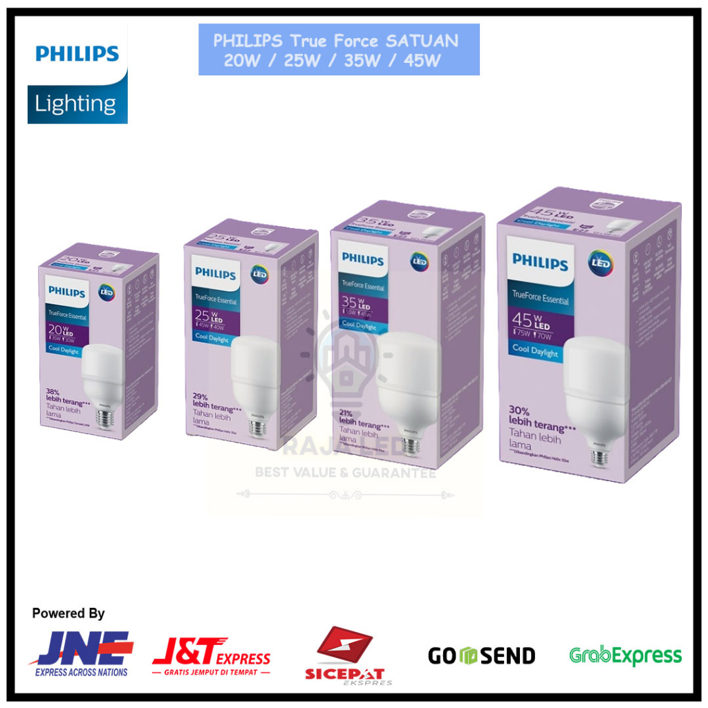 Jual LAMPU PHILIPS TRUE FORCE ESSENTIAL LED 18 WATT / 20 WATT / 22 WATT / 25 WATT / 30 WATT / 35 ...