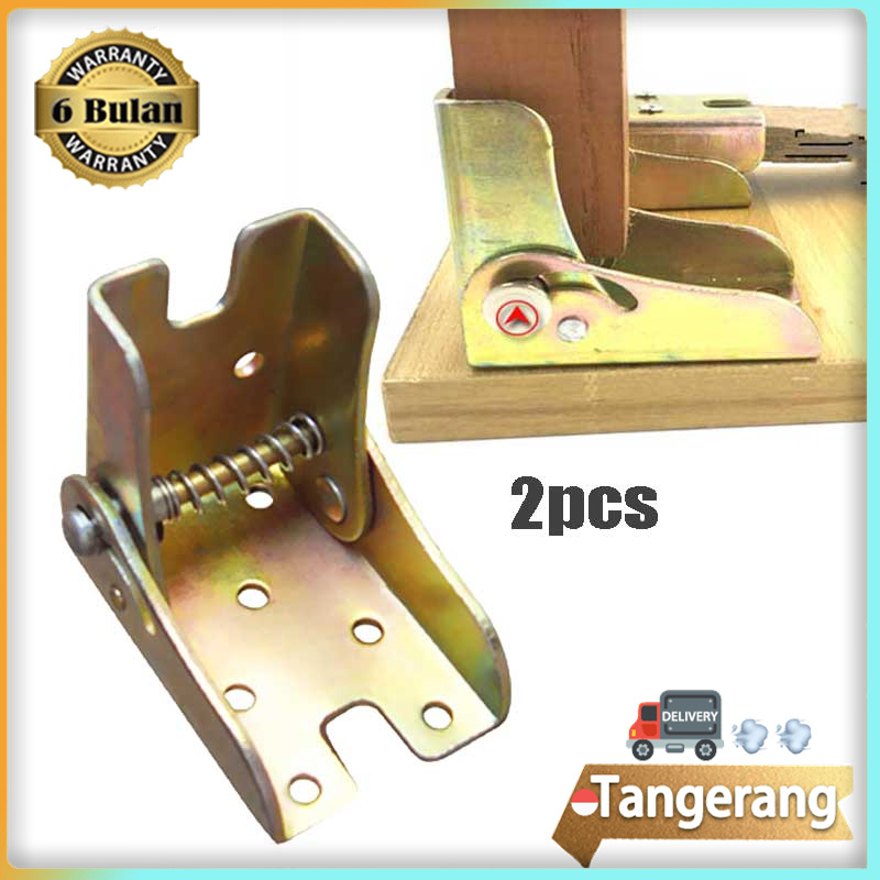 Jual 2pcs Braket Engsel Kaki Meja Lipat / Engsel Siku Kaki Meja Lipat ...