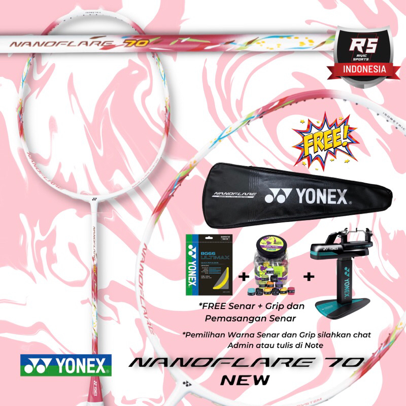 Jual RAKET BADMINTON YONEX NANOFLARE 70 MADE IN JAPAN SP ORIGINAL 4U G5 ...
