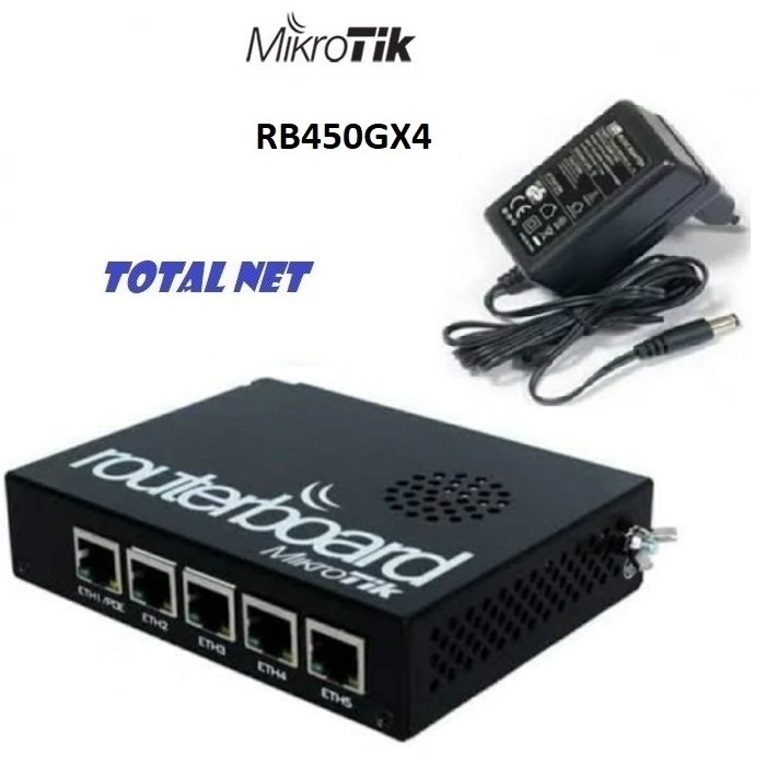 Jual Mikrotik RB450Gx4 RB450G x4 Router Indoor 5 Port Gigabit | Shopee ...