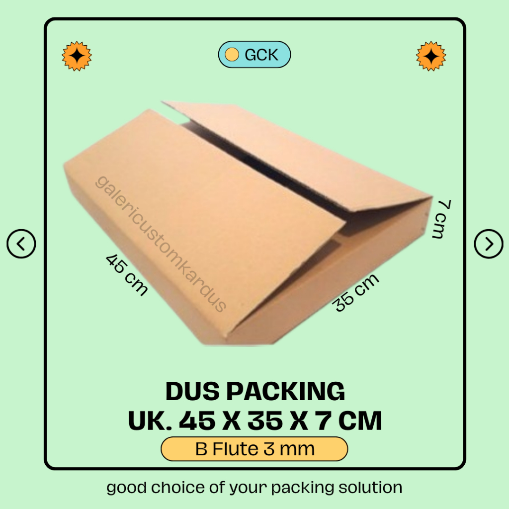 Jual Kardus Packing Box Barang Dus Pindahan 45x35x7 (Min Order 5 ...