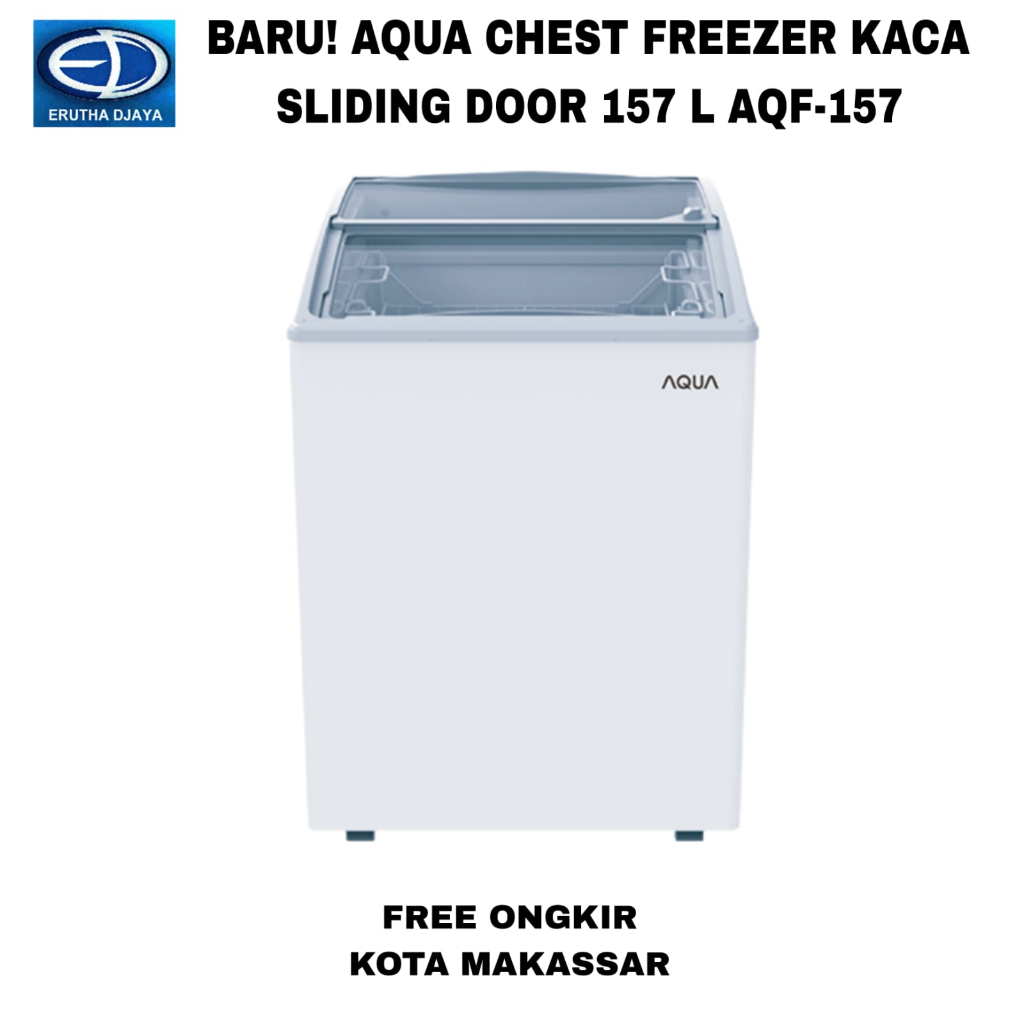 Jual AQUA CHEST FREEZER KACA SLIDING DOOR 157 L AQF157SD | Shopee Indonesia