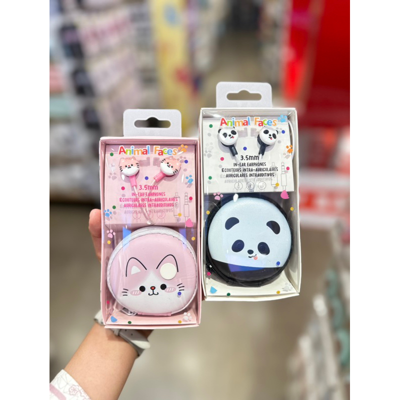 Jual EARPHONES MINISO HEADSET ANIMAL FACES LUCU KITTY PANDA TYPE-C In ...
