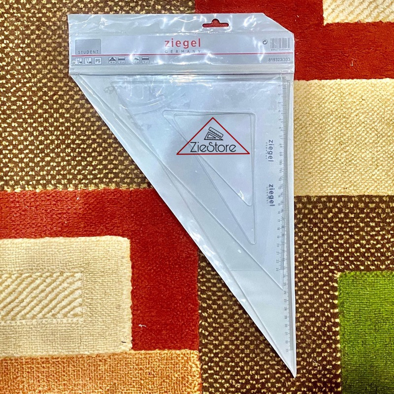 Jual (READY) Penggaris Ziegel Segitiga Set 23/33 No .12 Art 819323/333 ...