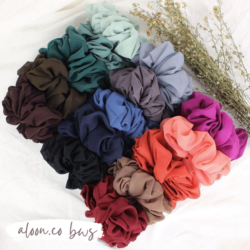 Jual Schruncie Cepol Hijab - Ikat Rambut - Kuncir Rambut Kain Scruncie ...