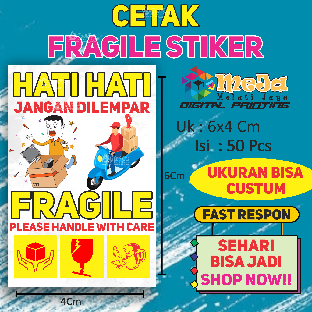 Jual Stiker Fragile / Label Stiker | Shopee Indonesia