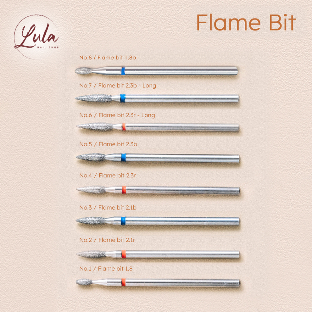 Jual LULA FLAME BIT 04 / NAIL BITS / ORIGINAL RUSSIAN / PERLENGKAPAN ...