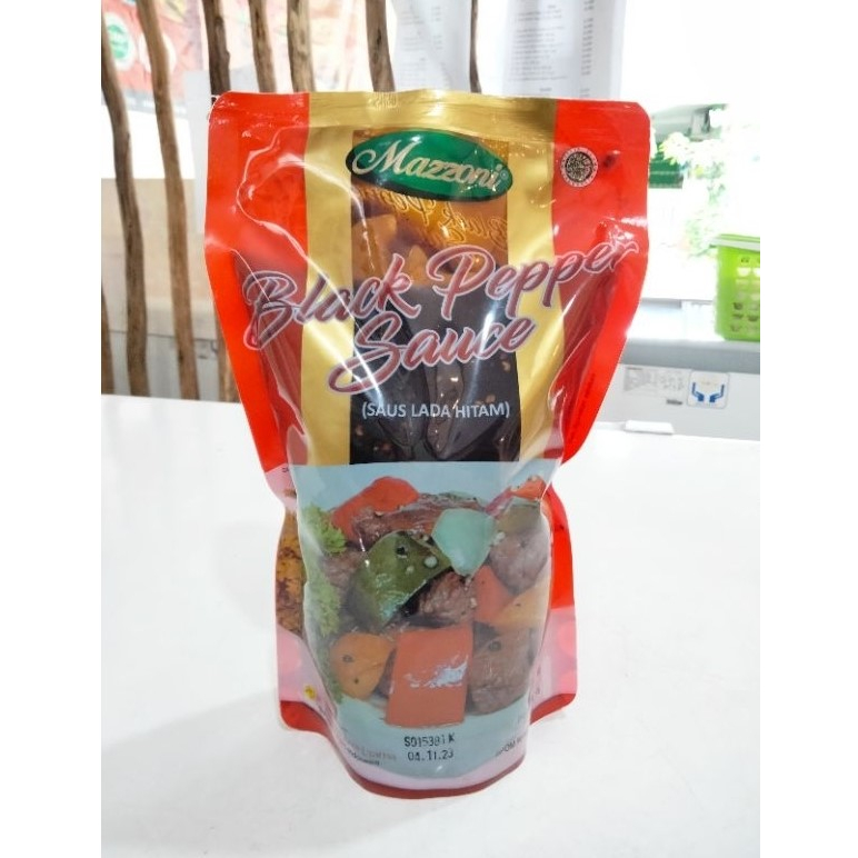 Jual Mazzoni Black Pepper Sauce / Saus Lada Hitam 1kg | Shopee Indonesia