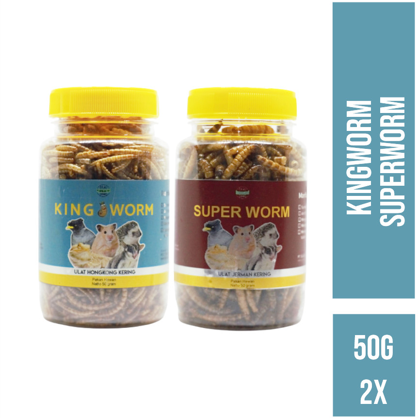 Jual PAKET PELANGGAN HEMAT #2 - King Worm (Ulat Hongkong Kering)+ Super ...