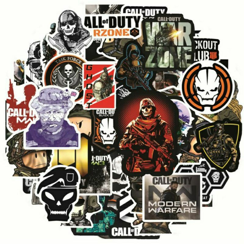 Jual Stiker Cutting CALL OF DUTY Vinyl | Stiker Koper Laptop|Stiker ...